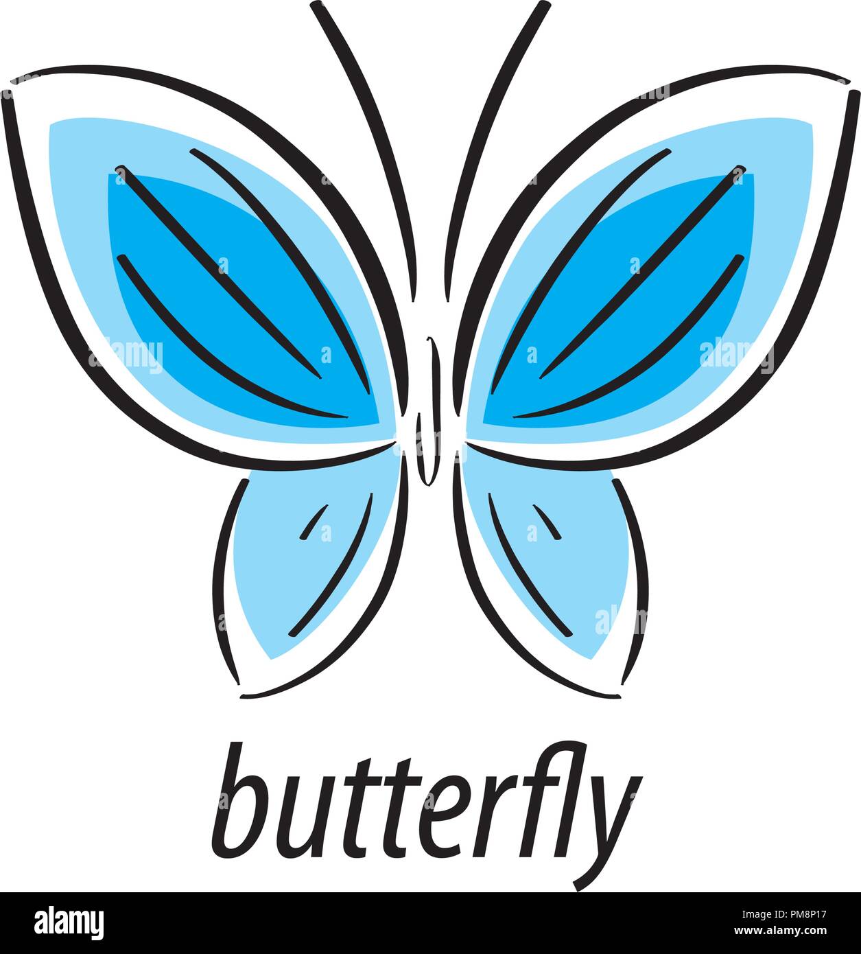 vector butterfly logo Stock Vector Image & Art - Alamy