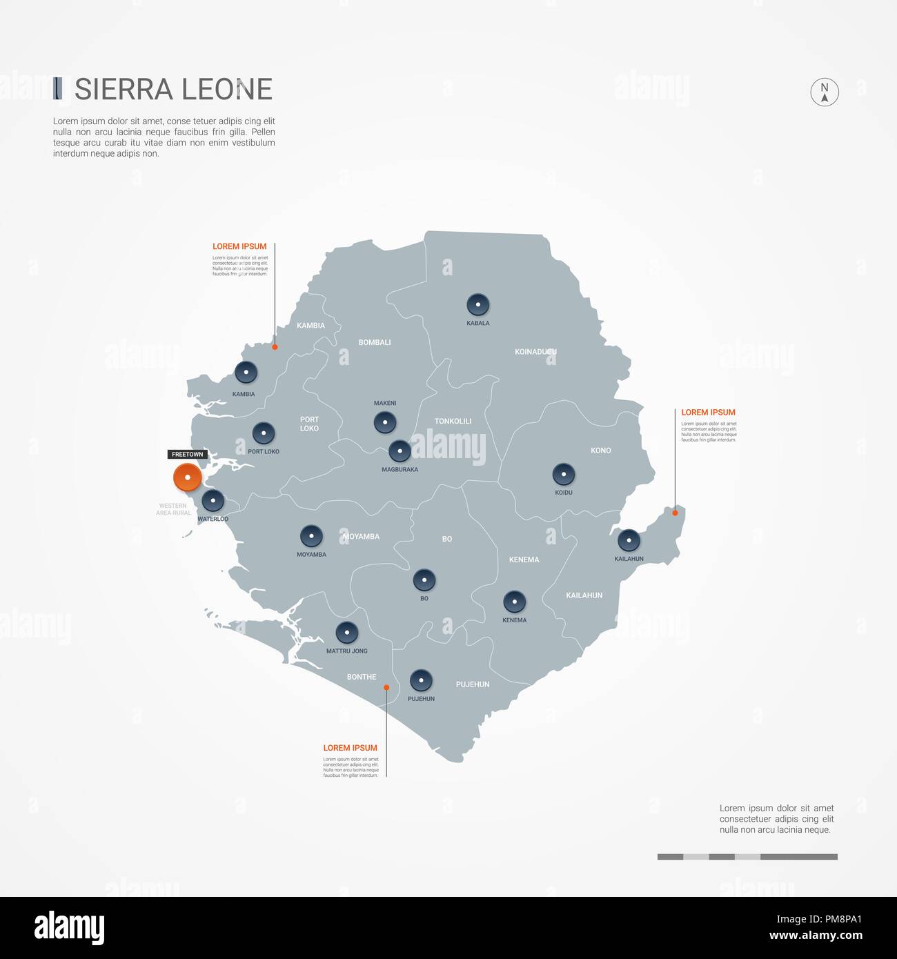map with borders, cities, capital and administrative divisions ...