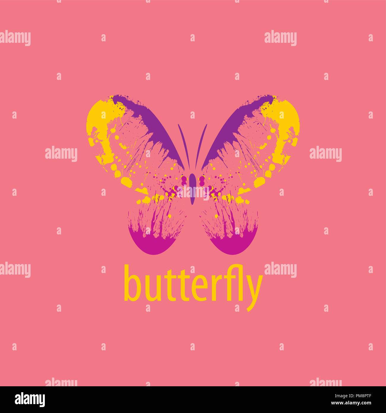 vector butterfly logo Stock Vector Image & Art - Alamy