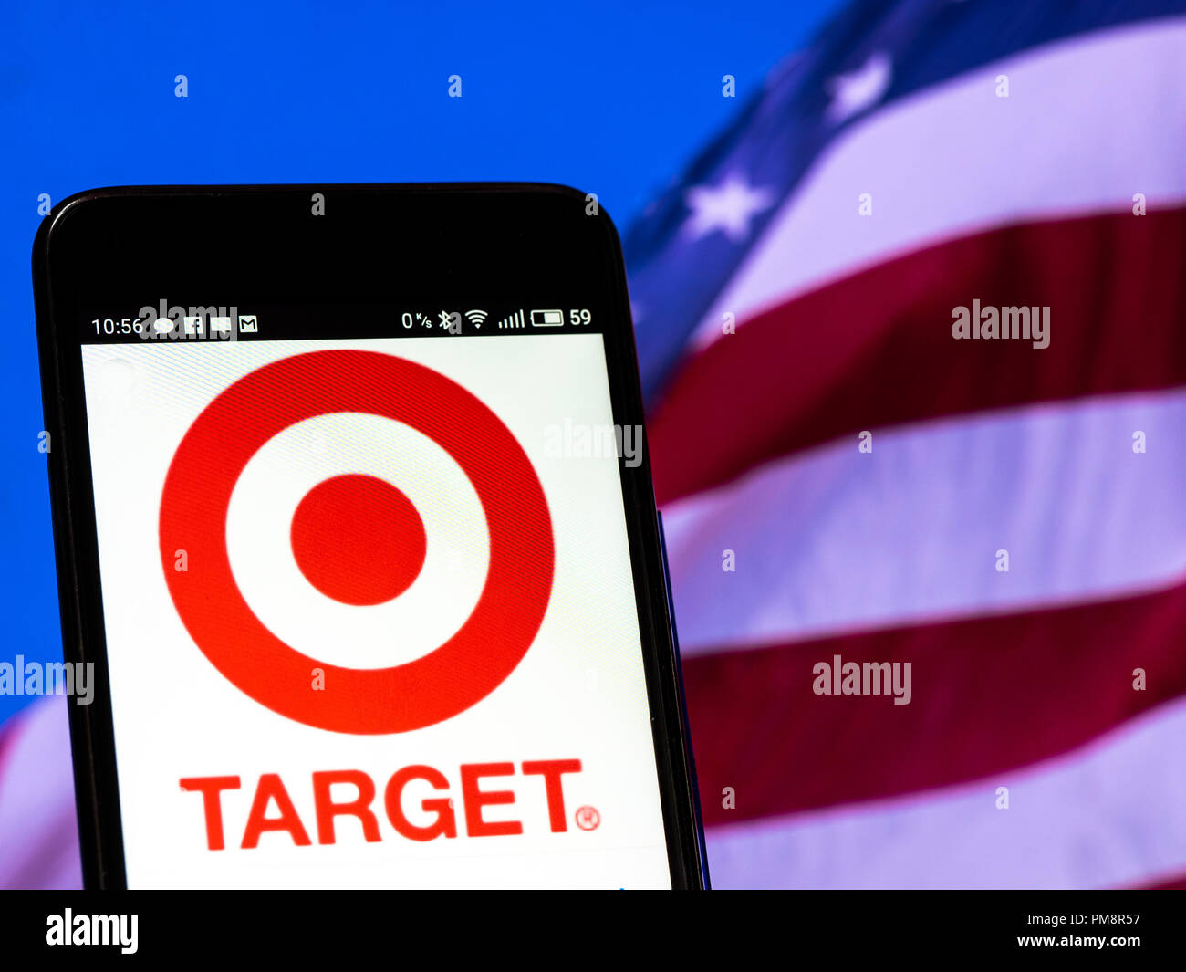 Target Corporation logo seen displayed on a smart phone Stock Photo - Alamy
