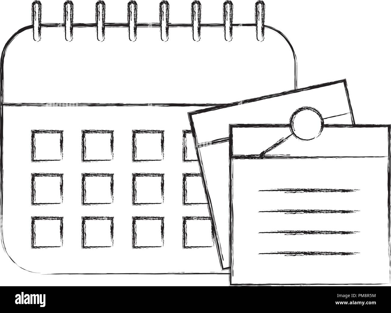 office calendar memos notes remindering Stock Vector Image & Art - Alamy