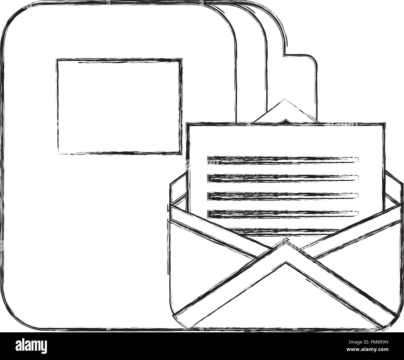 Correspondence file Stock Vector Images - Alamy