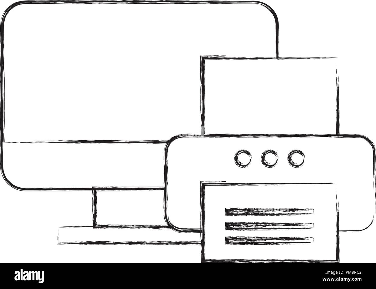 Photocopy document Stock Vector Images - Alamy