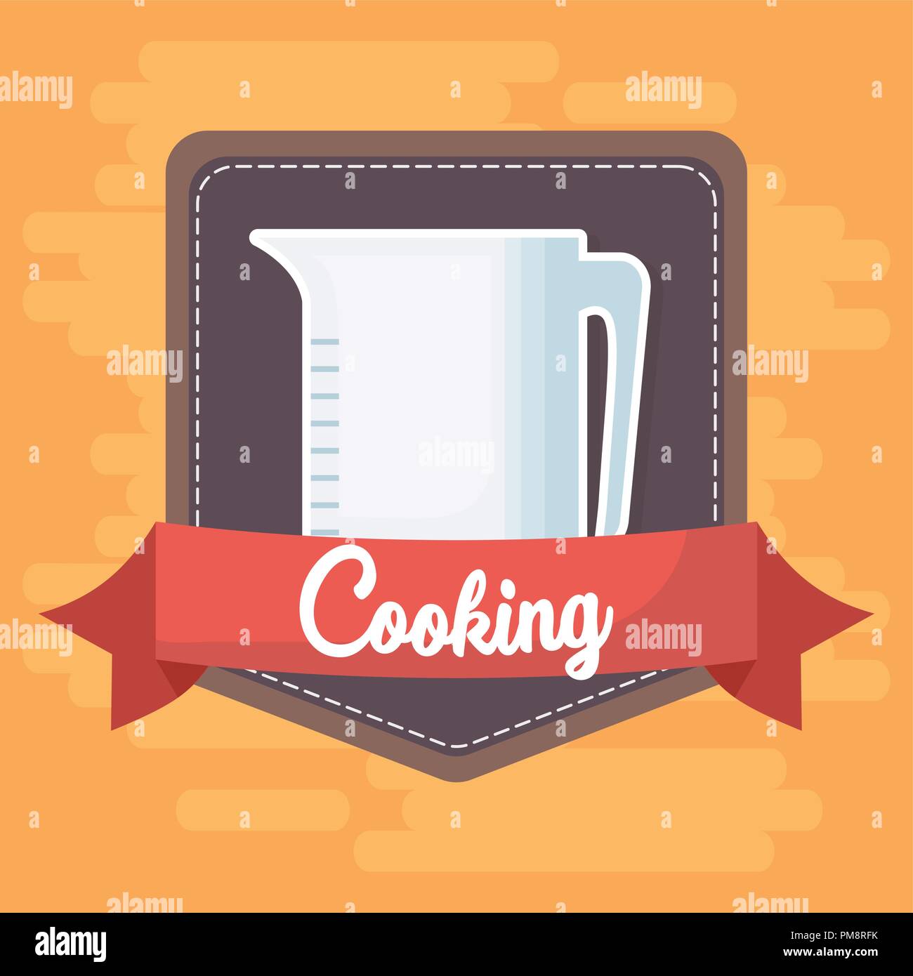 decorative frame with pitcher icon over yellow background, colorful ...