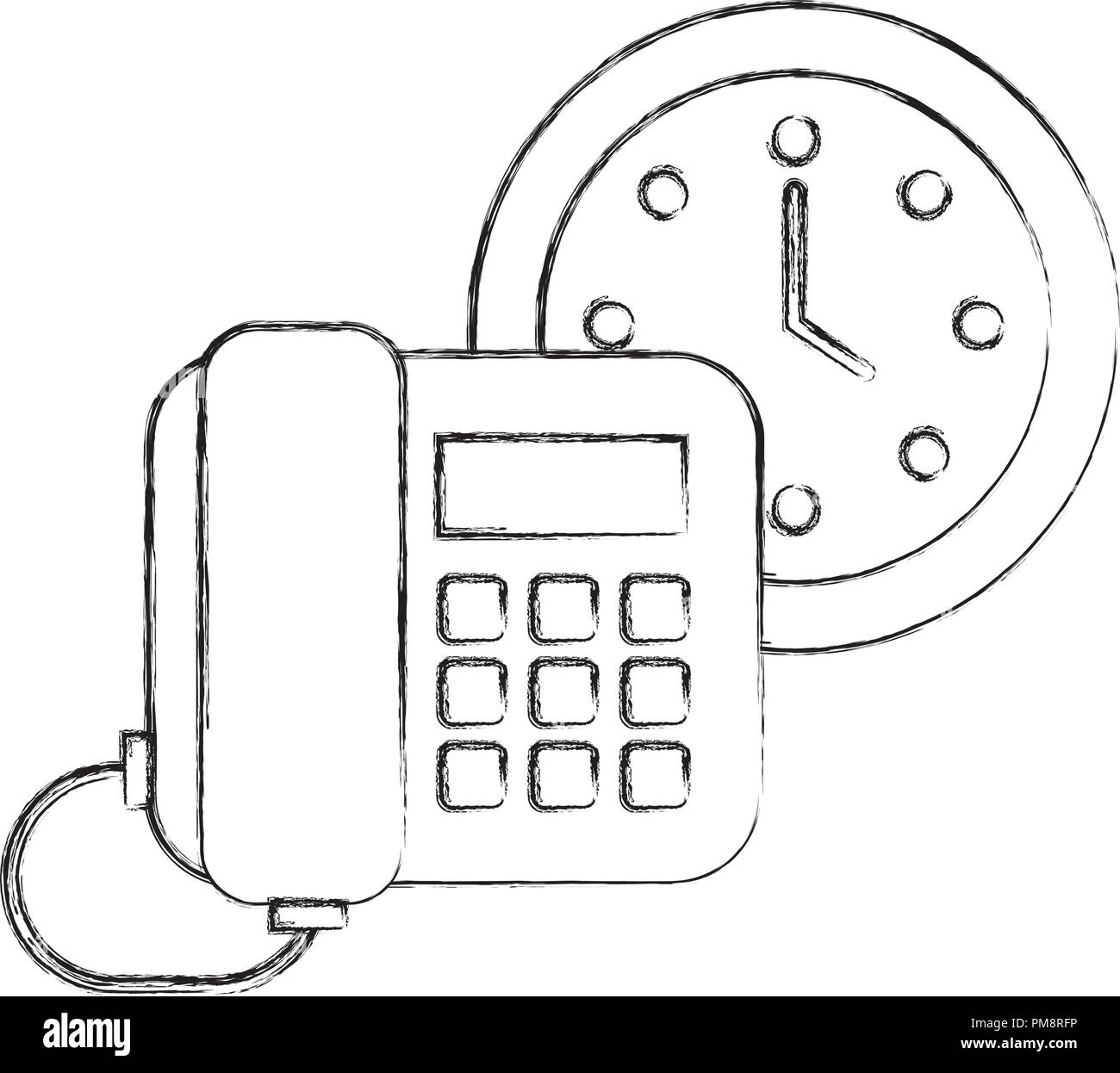 Mobile clock management Black and White Stock Photos & Images - Alamy