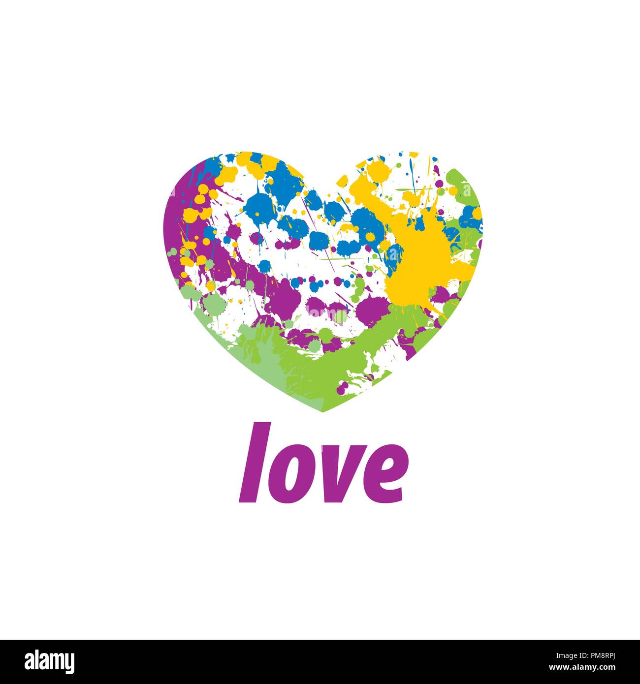 logo heart splash Stock Vector Image & Art - Alamy