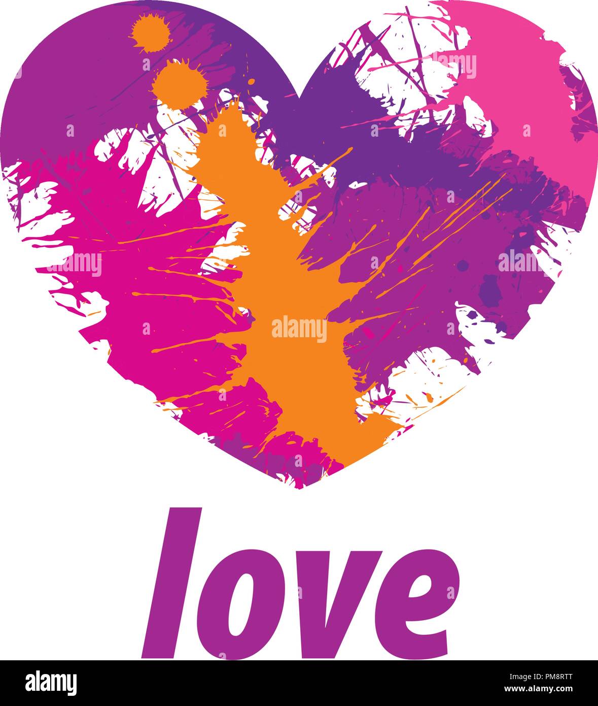 logo heart splash Stock Vector Image & Art - Alamy
