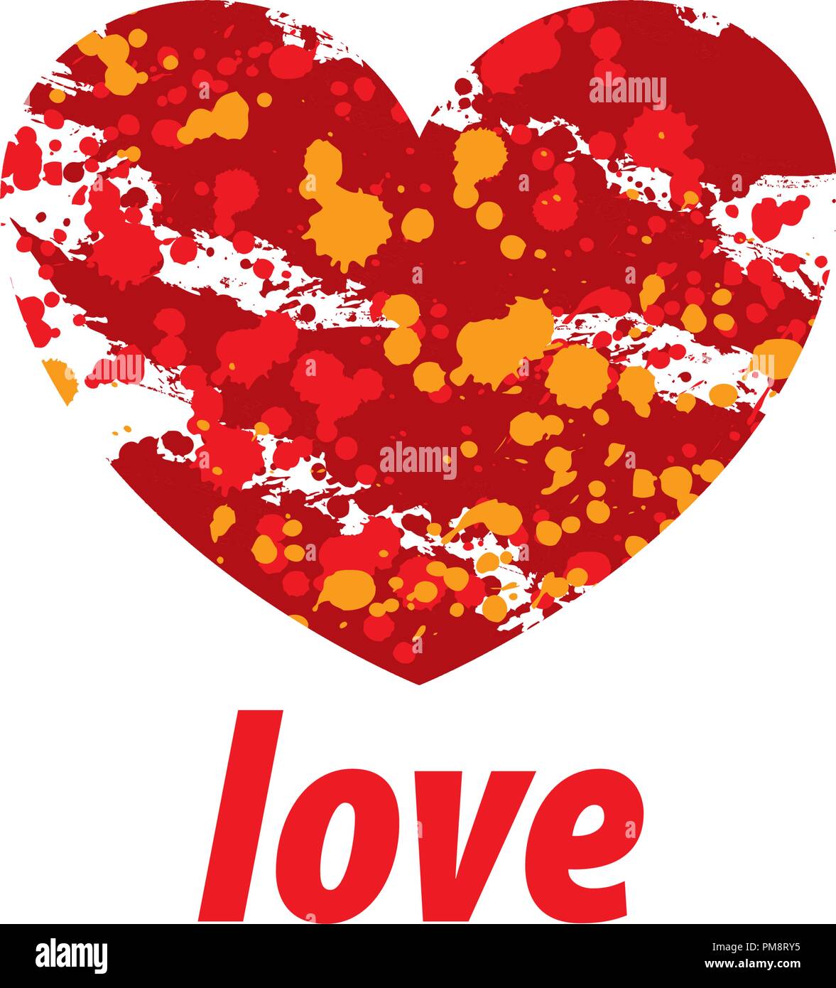 logo heart splash Stock Vector Image & Art - Alamy