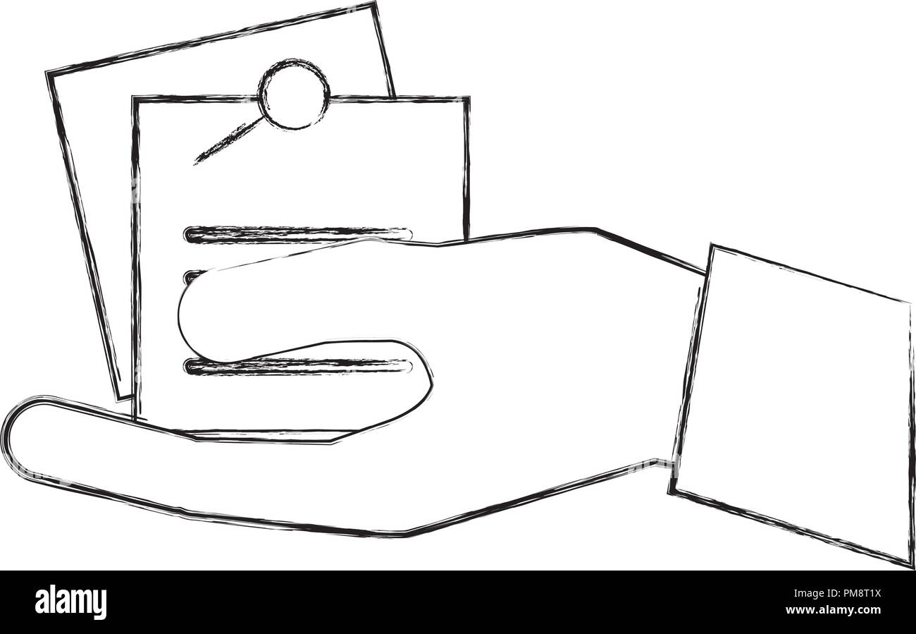 Business sticky note hand Stock Vector Images - Alamy