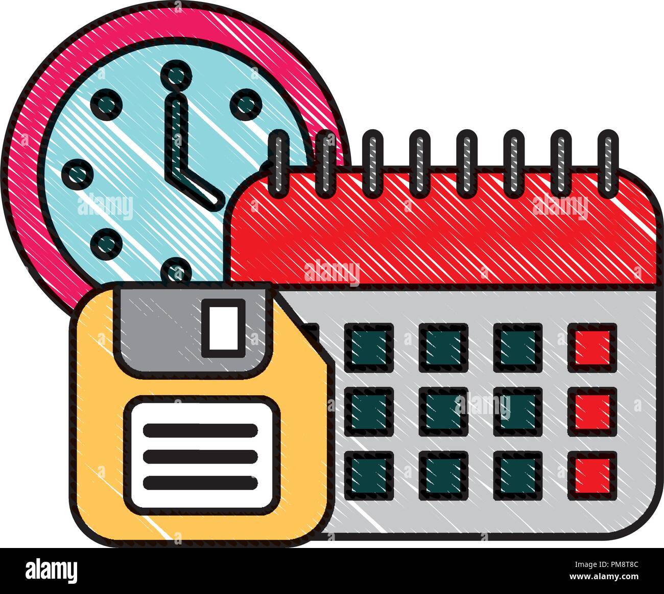 Clock disk Stock Vector Images - Alamy