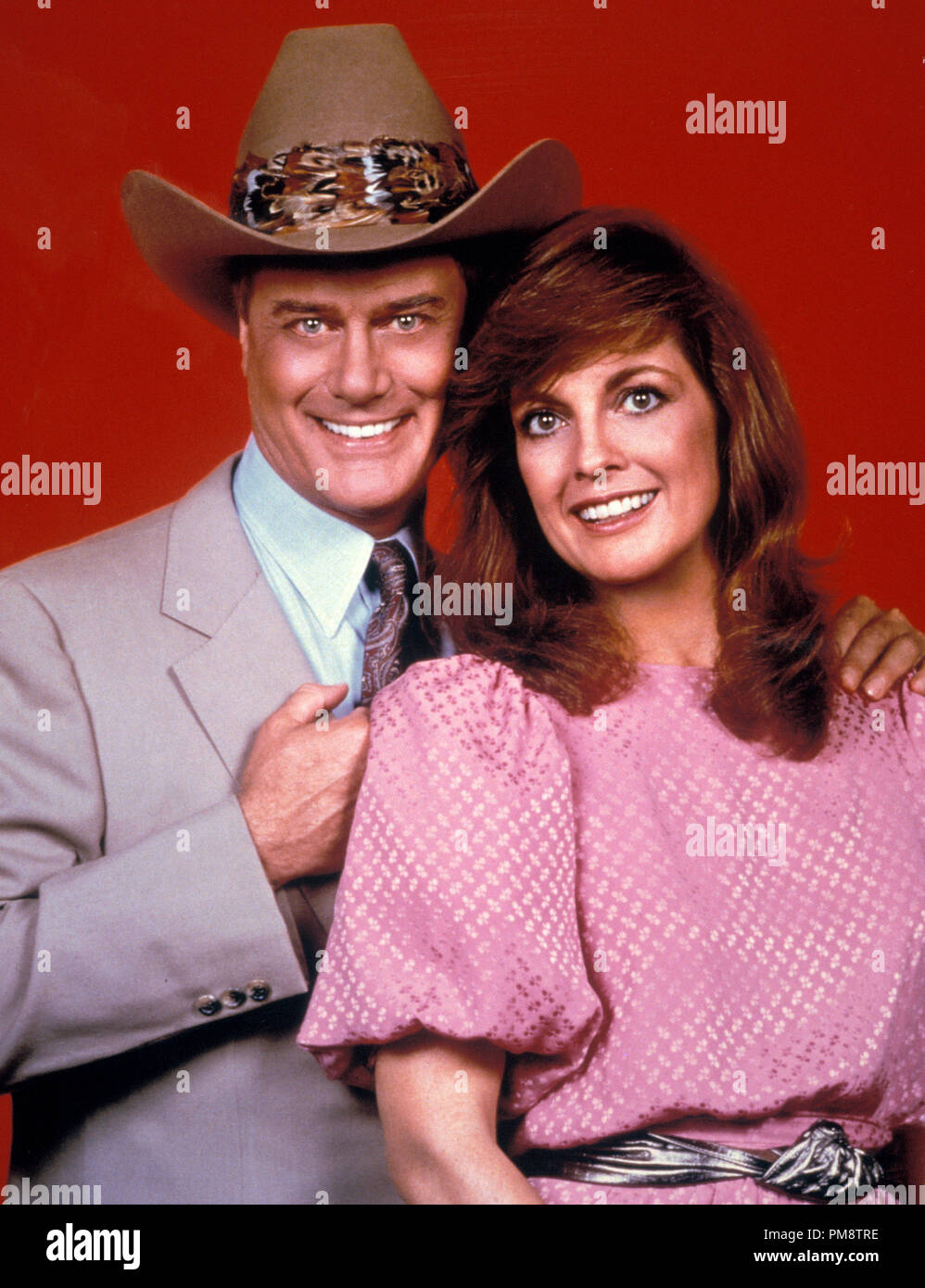 Linda gray larry hagman dallas hi-res stock photography and images - Alamy