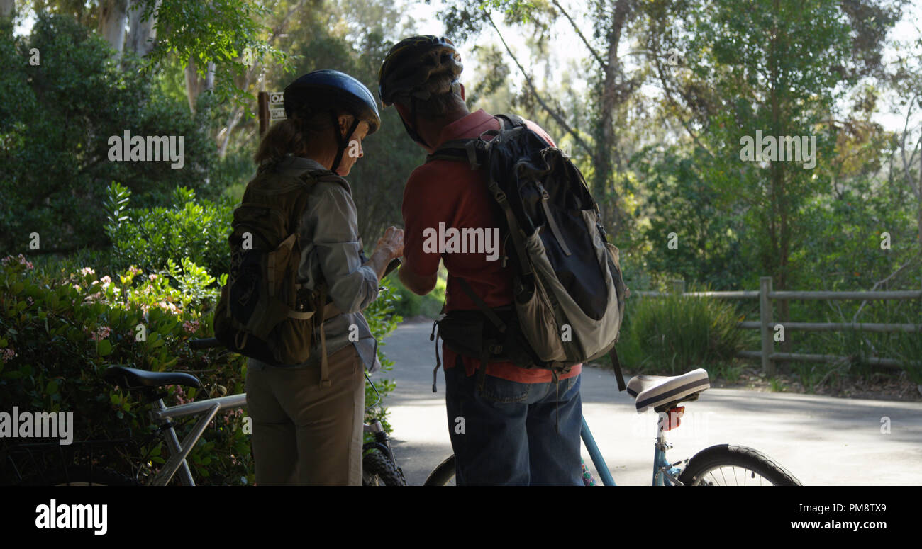 Elderly woman backpack taking hi-res stock photography and images - Alamy