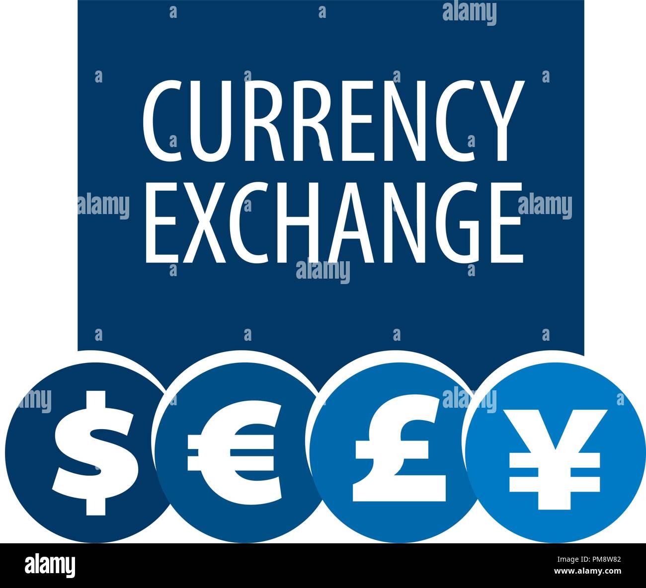 Currency exchange rate vector logo hi-res stock photography and images ...