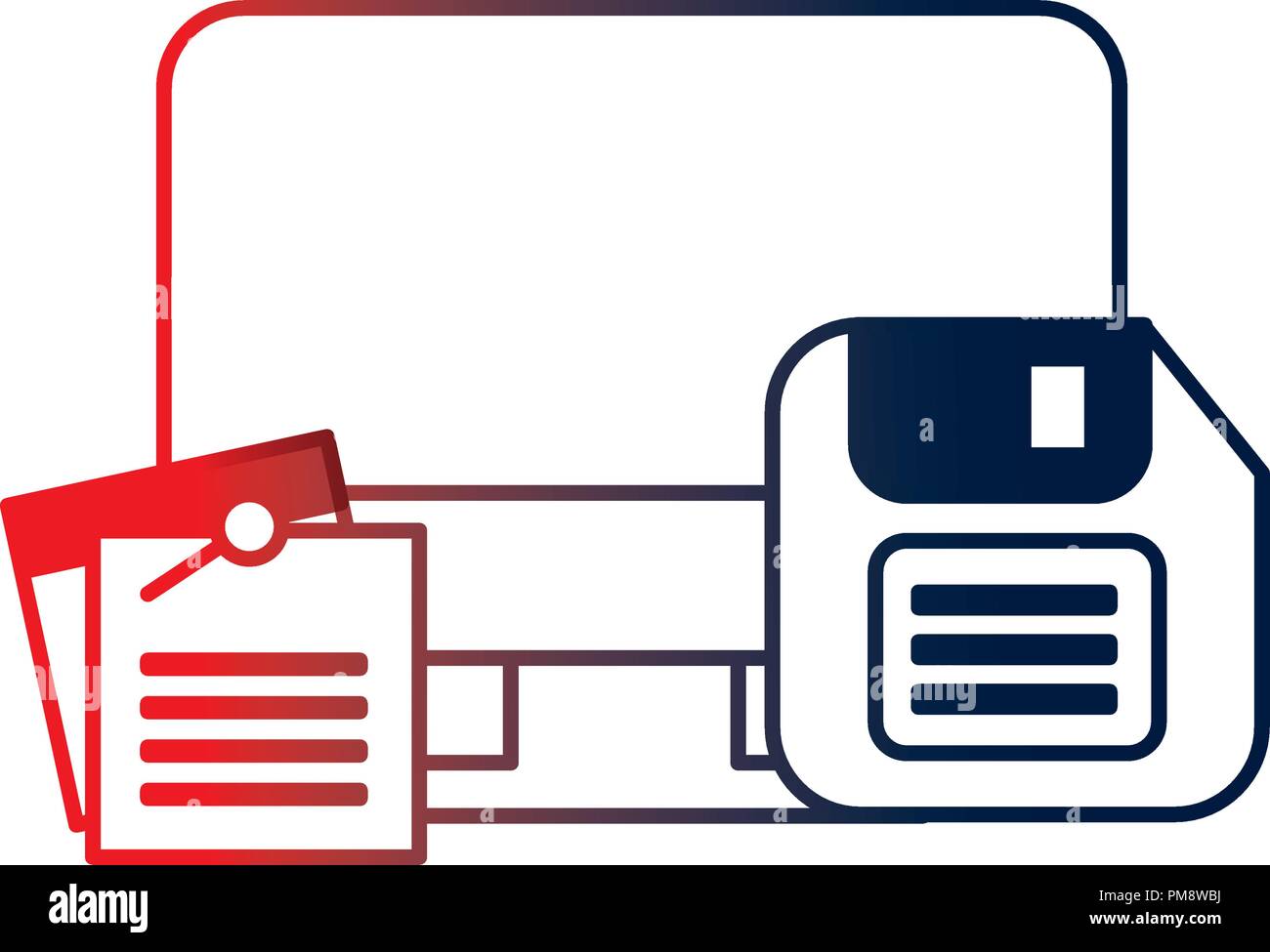 Save file screen Stock Vector Images - Alamy