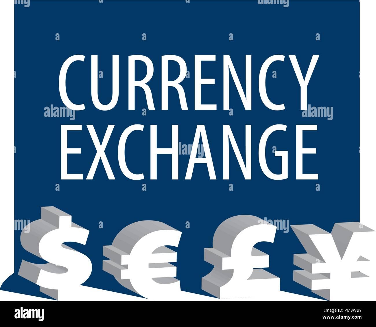 Currency exchange rate vector logo hi-res stock photography and images ...