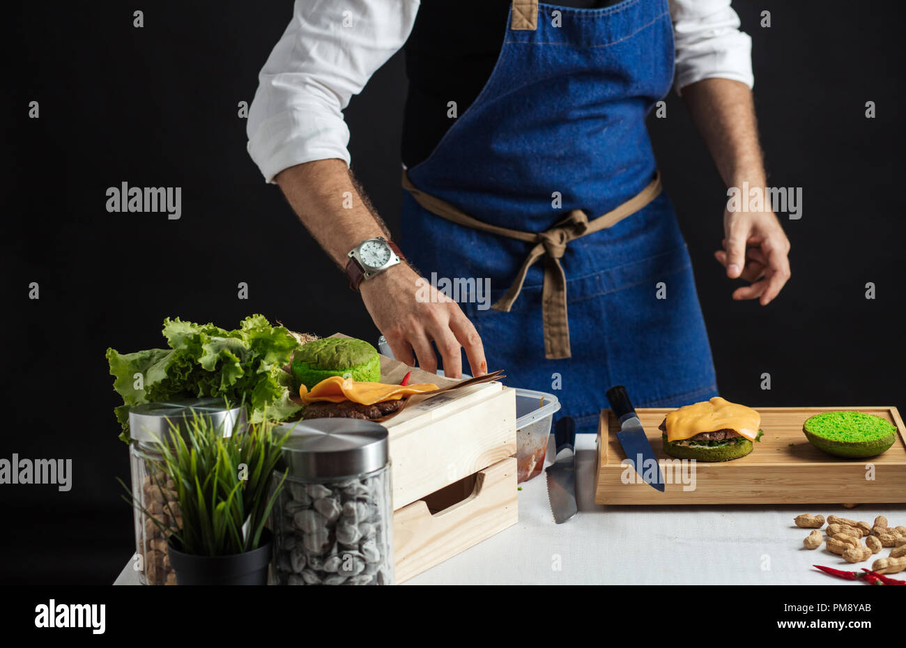 Close up chef holding cheese hi-res stock photography and images - Alamy