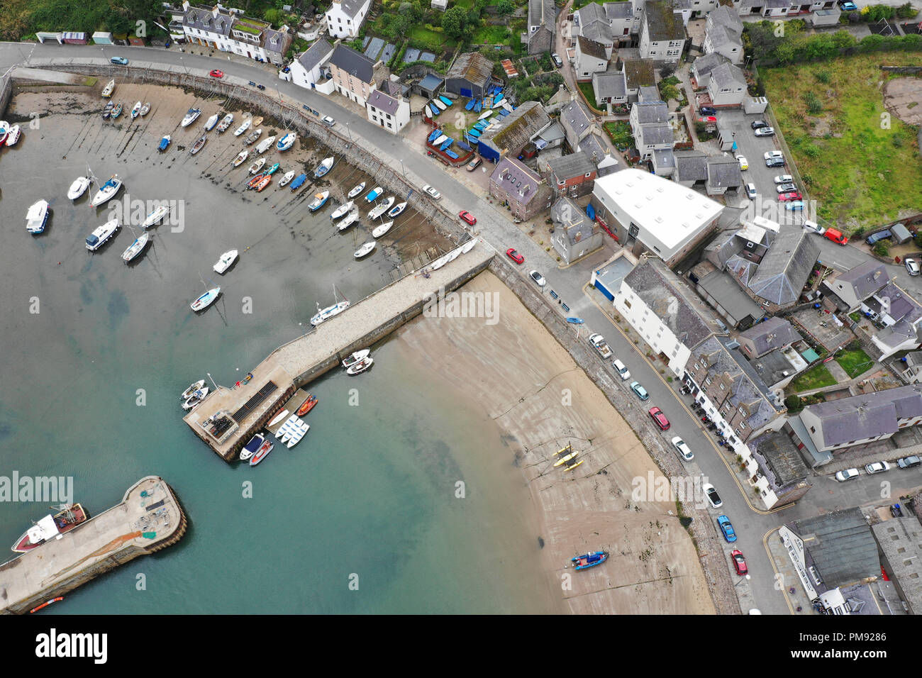 Aerial view fishing boats hi-res stock photography and images - Alamy