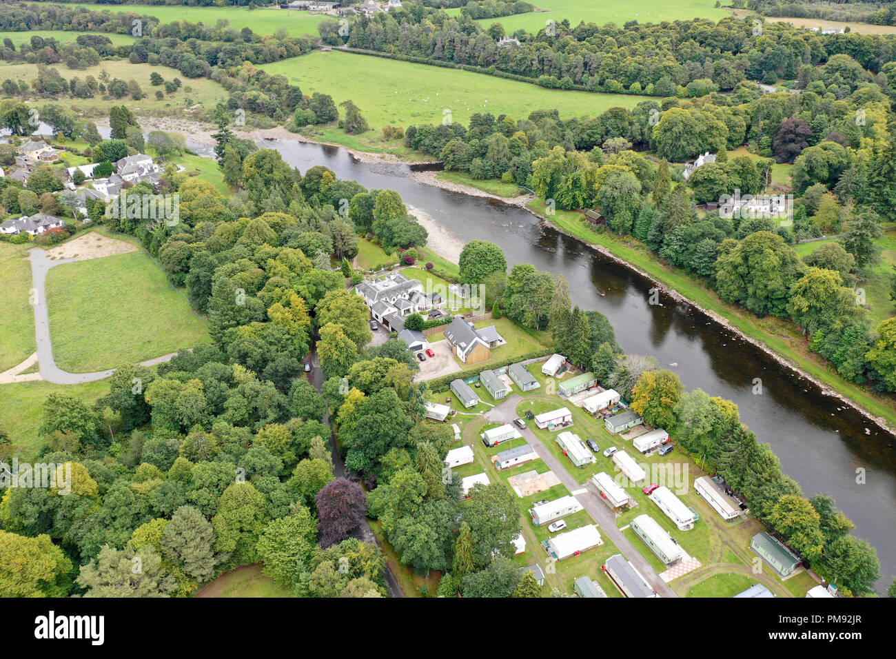 An aerial view of the river dee hi-res stock photography and images - Alamy