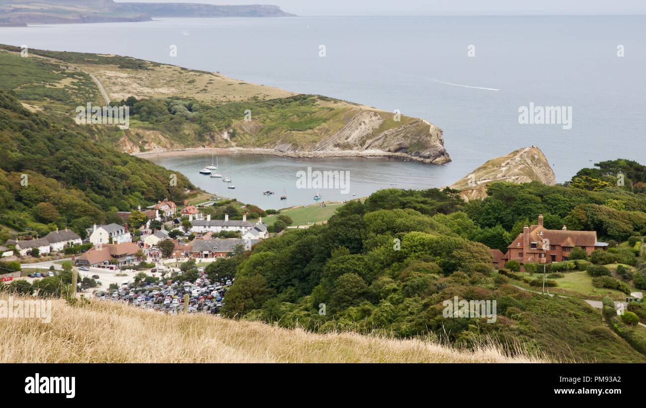 Lulworth cove car park hi-res stock photography and images - Alamy