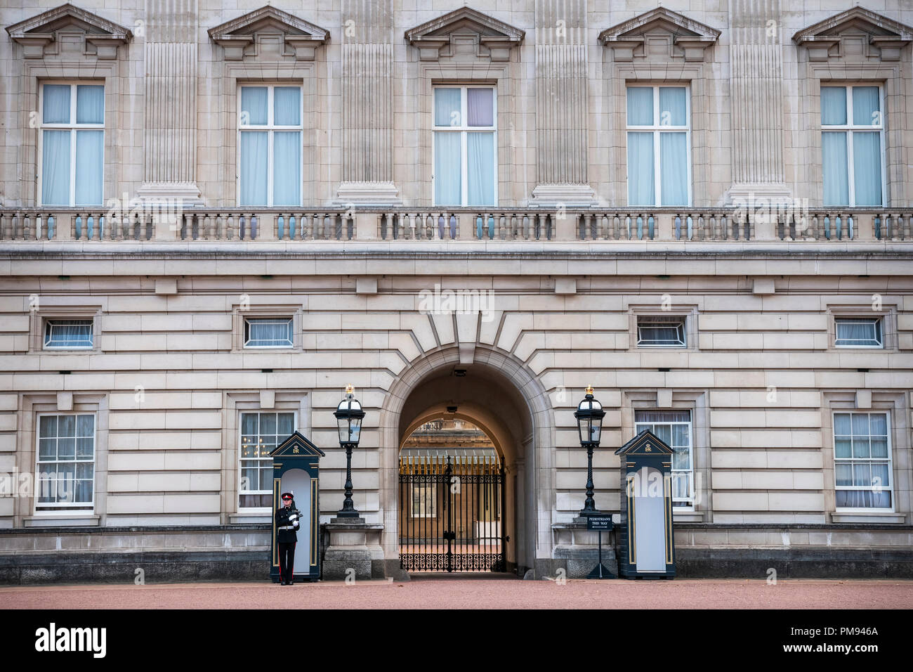 The Historic architecture of the Buckingham Palace in London, United ...