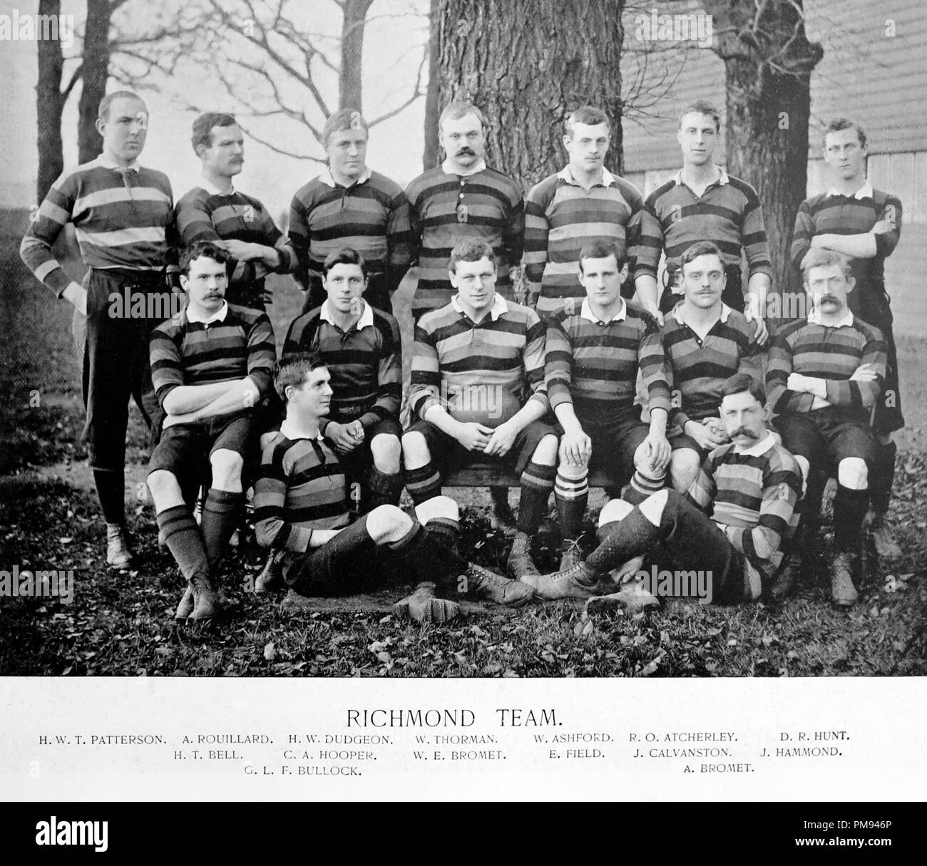 Richmond rugby club Black and White Stock Photos & Images - Alamy