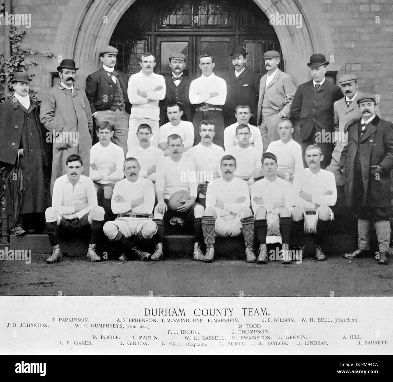 Durham County Rugby Team in the 1890s Stock Photo - Alamy