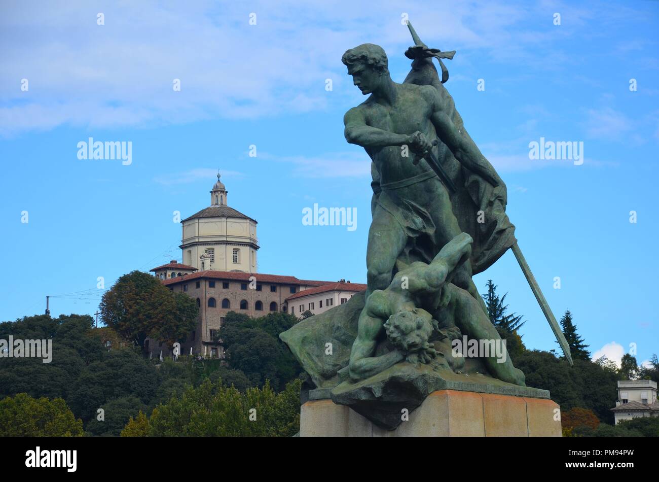 Italy piemonte torino turin statue hi-res stock photography and images ...