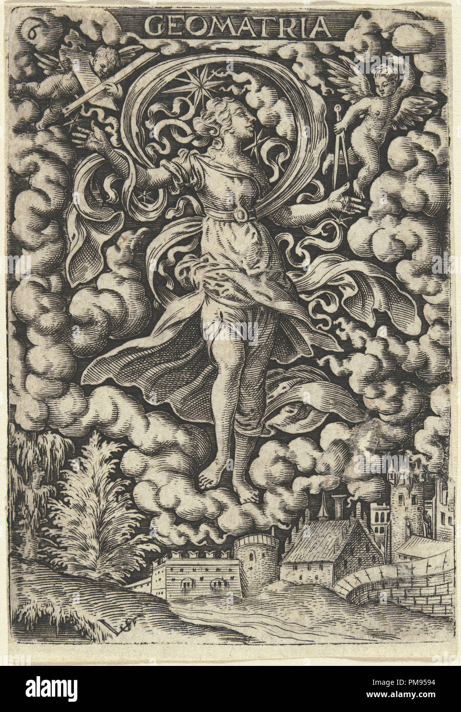 Geometria (Geometry). Medium: engraving. Museum: National Gallery of ...