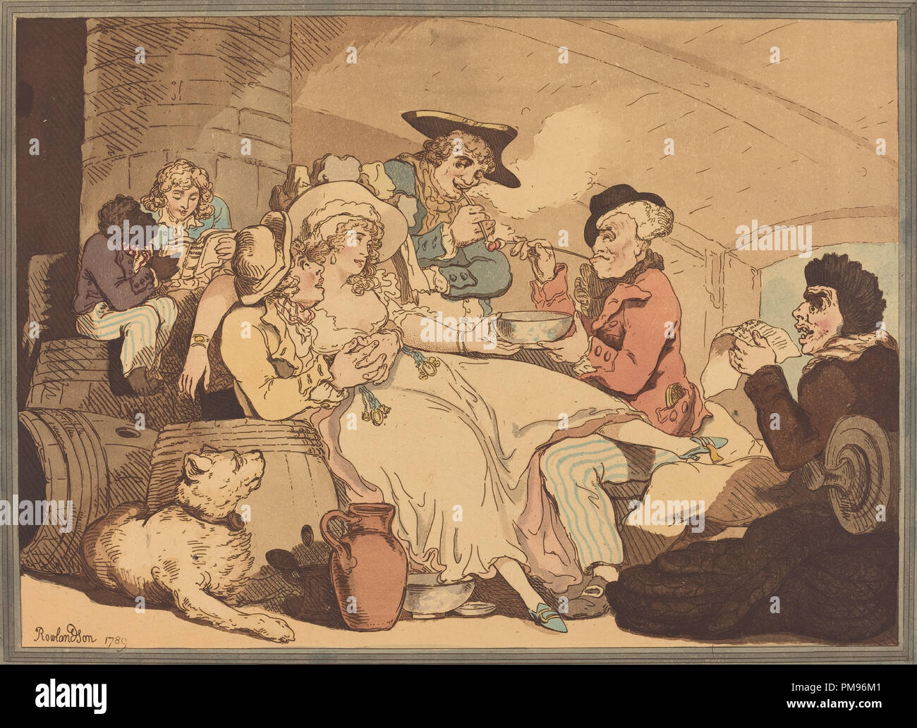 Grog on Board. Dated: 1789. Medium: hand-colored etching and aquatint ...