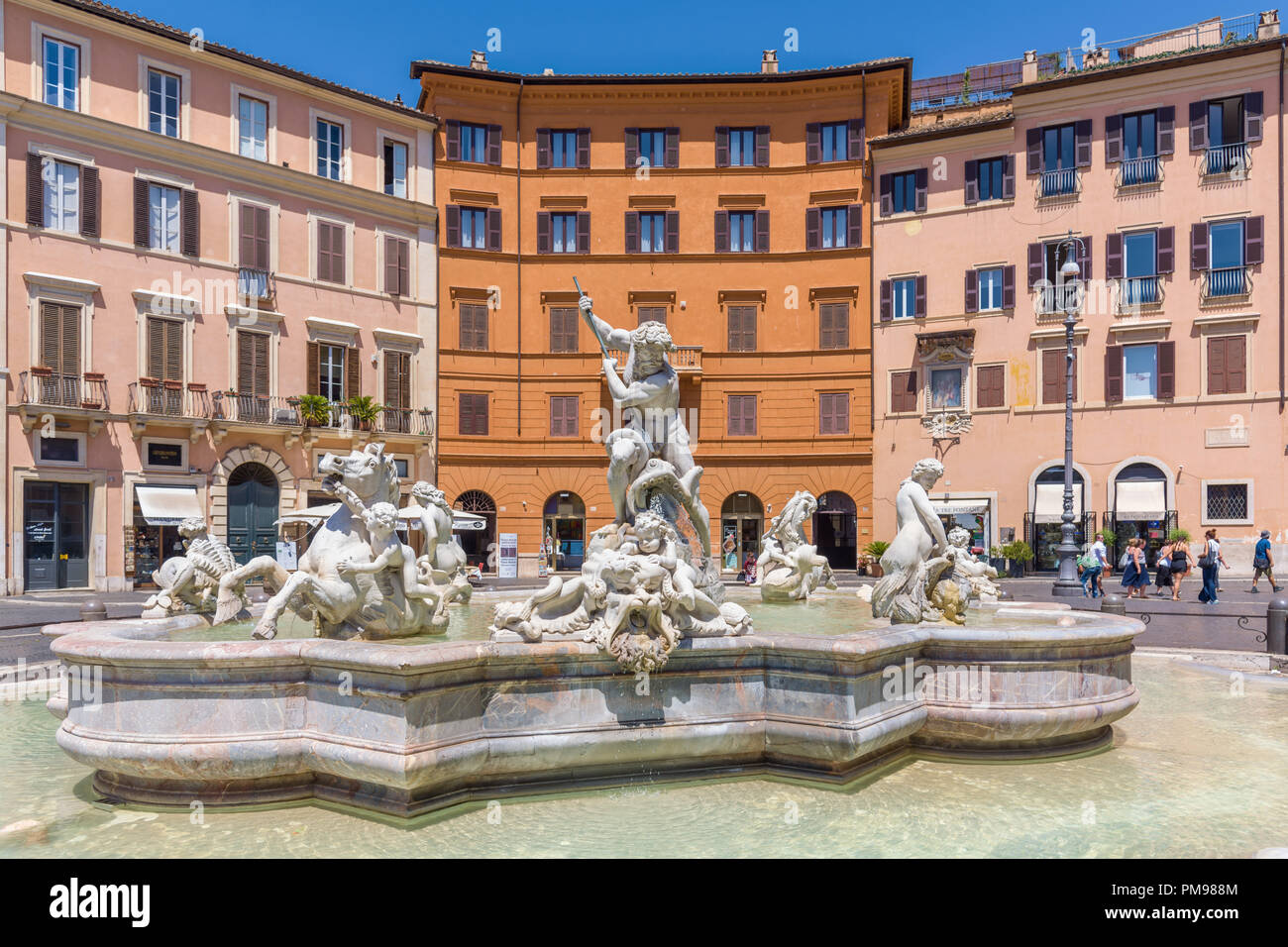 Fontana del Nettuno, Piazza Navona, Rome, Italy Stock Photo - Alamy