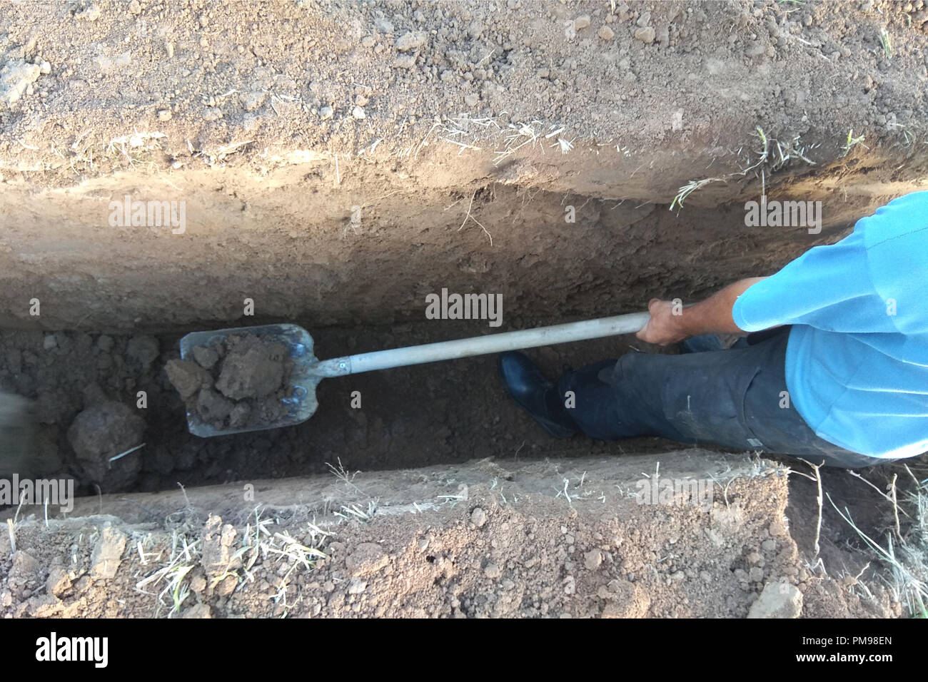 Work of excavating machine on building construction site 2018 Stock Photo - Alamy