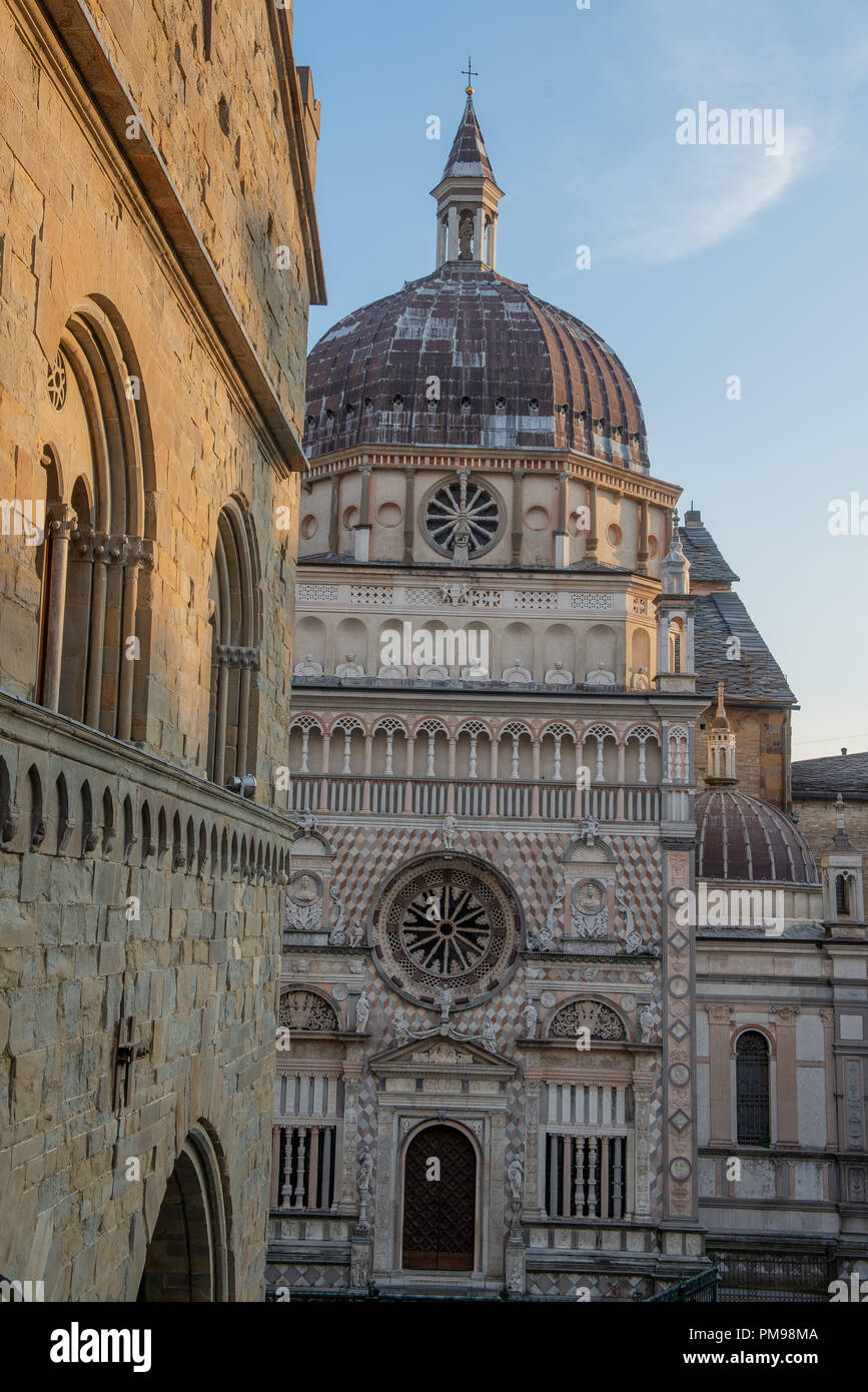 bergamo church santa maria maggiore top view Stock Photo - Alamy