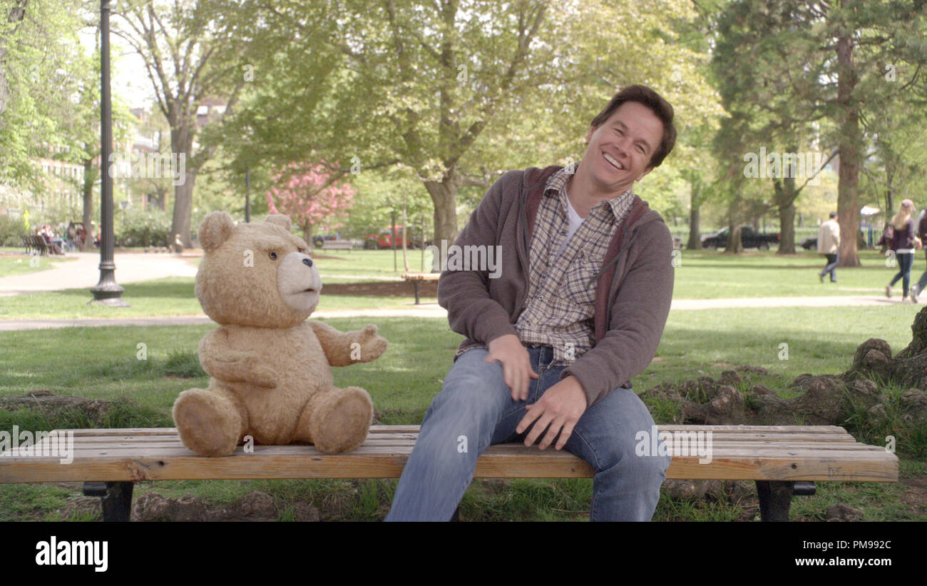 Ted (voiced by SETH MACFARLANE) with his best friend, John (MARK ...