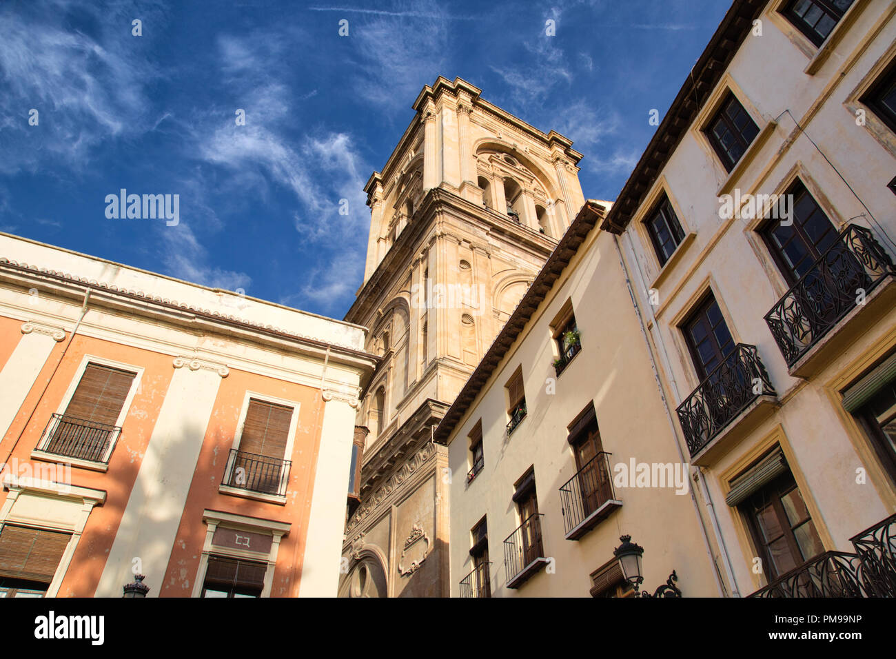 Granada streets in a historic city center Stock Photo - Alamy