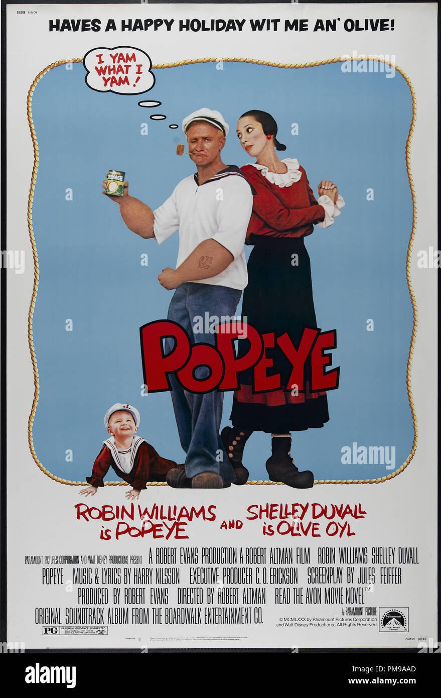 Popeye movie poster hi-res stock photography and images - Alamy