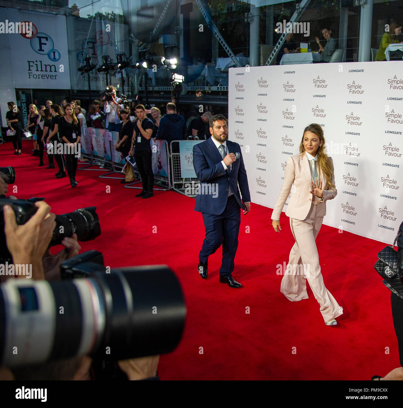 A Simple Favor, UK Premiere. VIP Arrivals Stock Photo - Alamy