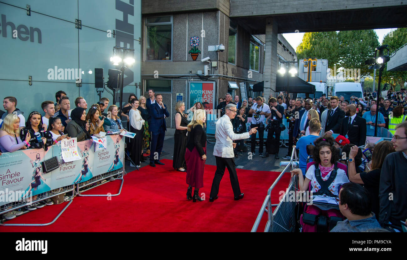 A Simple Favor, UK Premiere. VIP Arrivals Stock Photo - Alamy