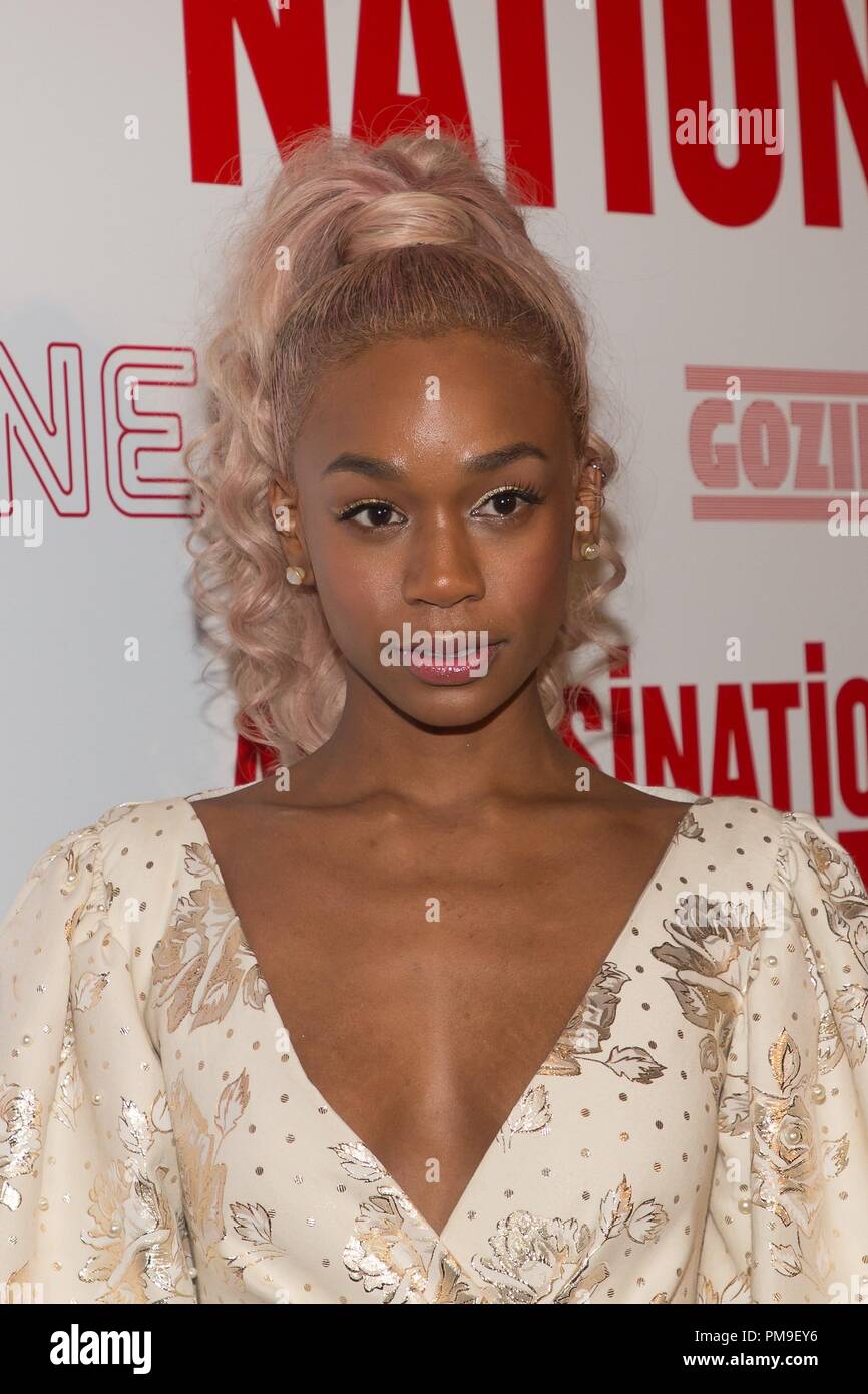 New York, NY, USA. 17th Sep, 2018. Gabrielle Olivia Mirville, aka, Abra ...