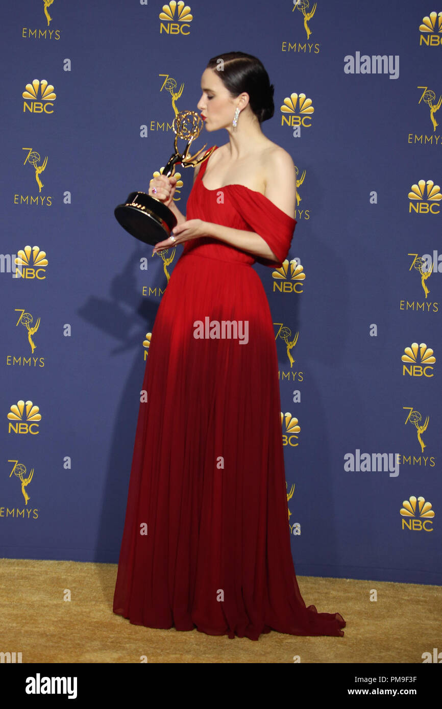 Los Angeles, Ca, USA. 17th Sep, 2018. Rachel Brosnahan in the press ...