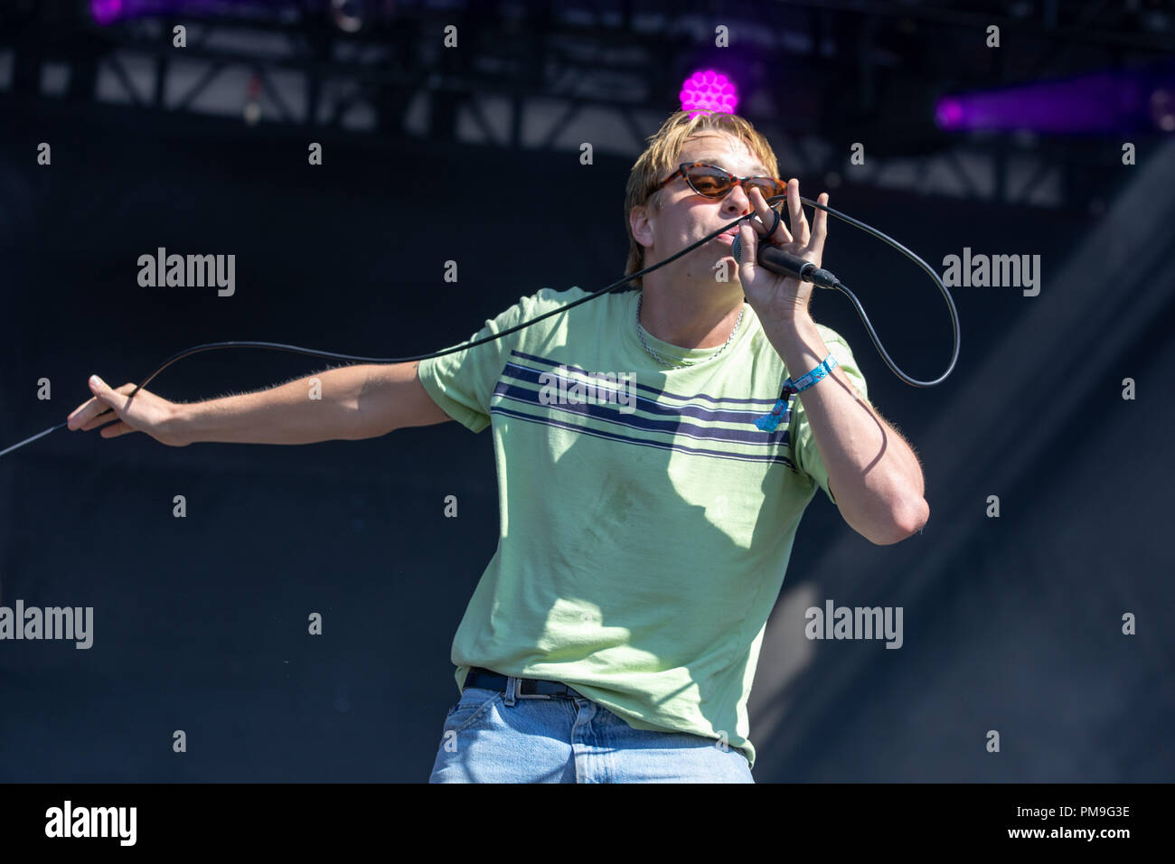 Chicago, Illinois, USA. 16th Sep, 2018. COLE BECKER of SWMRS during ...