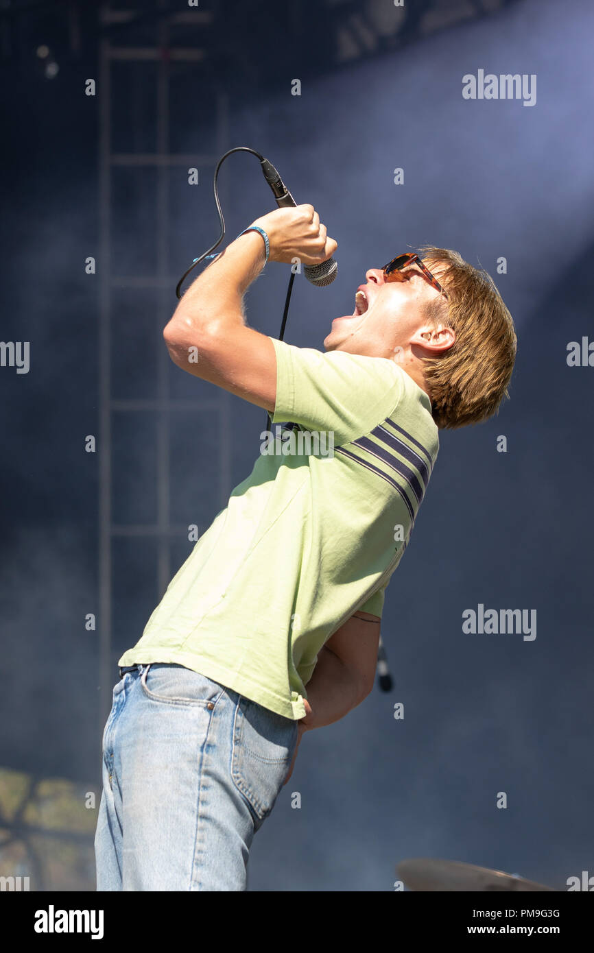 Chicago, Illinois, USA. 16th Sep, 2018. COLE BECKER of SWMRS during ...