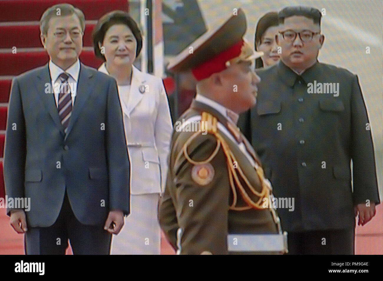 Pyeongyang, North Korea. 18th Sep 2018. South Korean President Moon Jae ...
