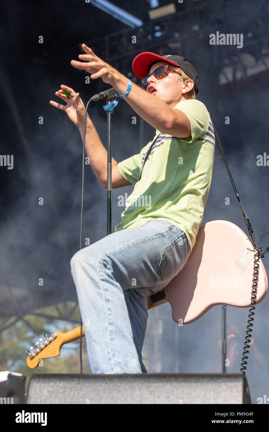 Chicago, Illinois, USA. 16th Sep, 2018. COLE BECKER of SWMRS during ...