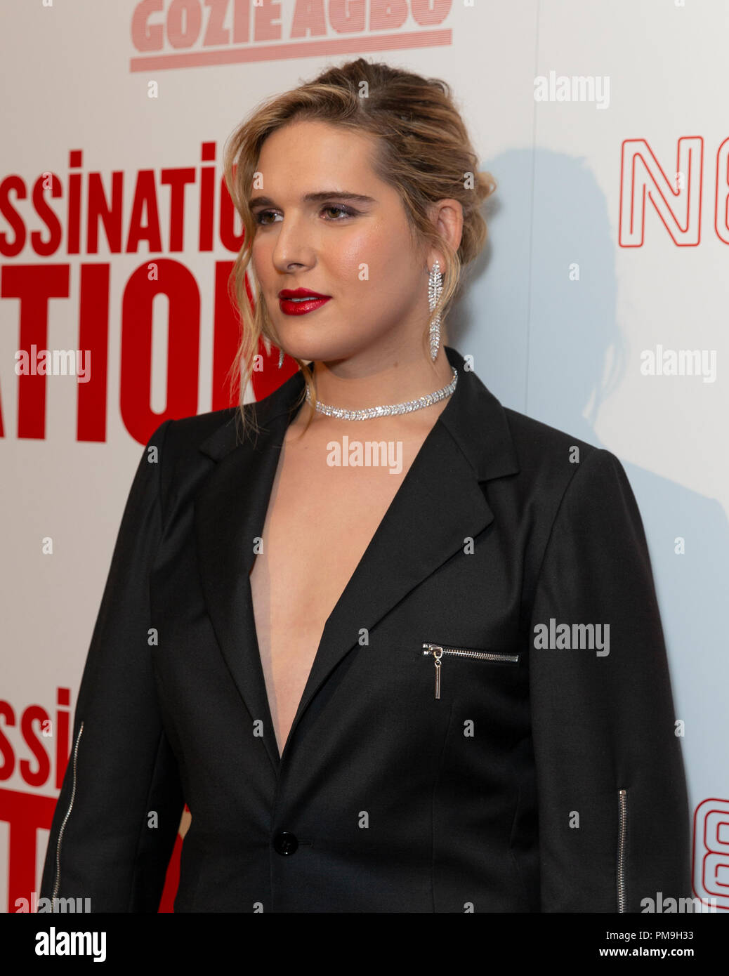 New York, NY - September 17, 2018: Hari Nef wearing dress by Adam ...