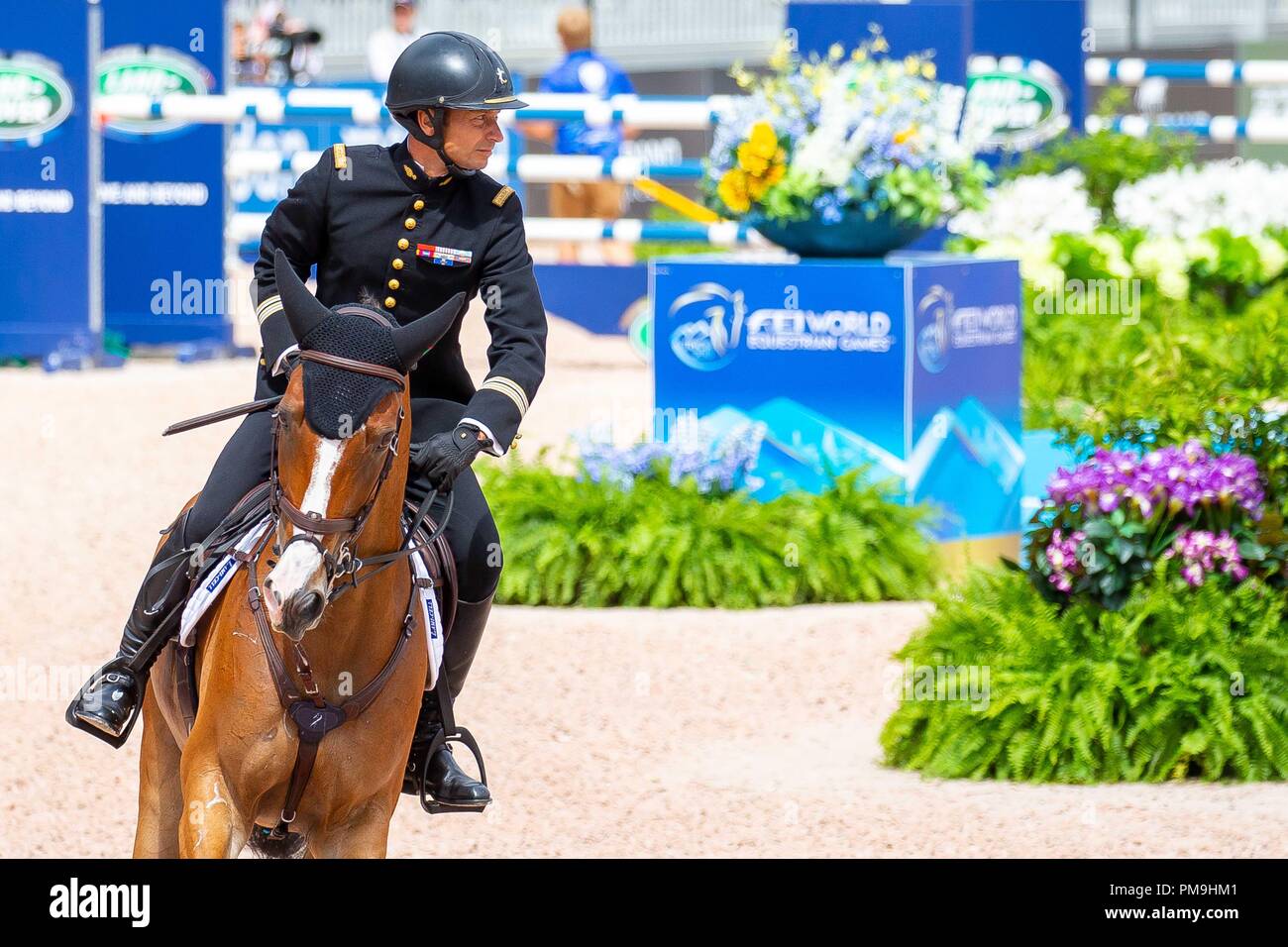Tryon, North Carolina, USA. 17th Sep 2018. Team Bronze. Lt Col. Thibaut ...