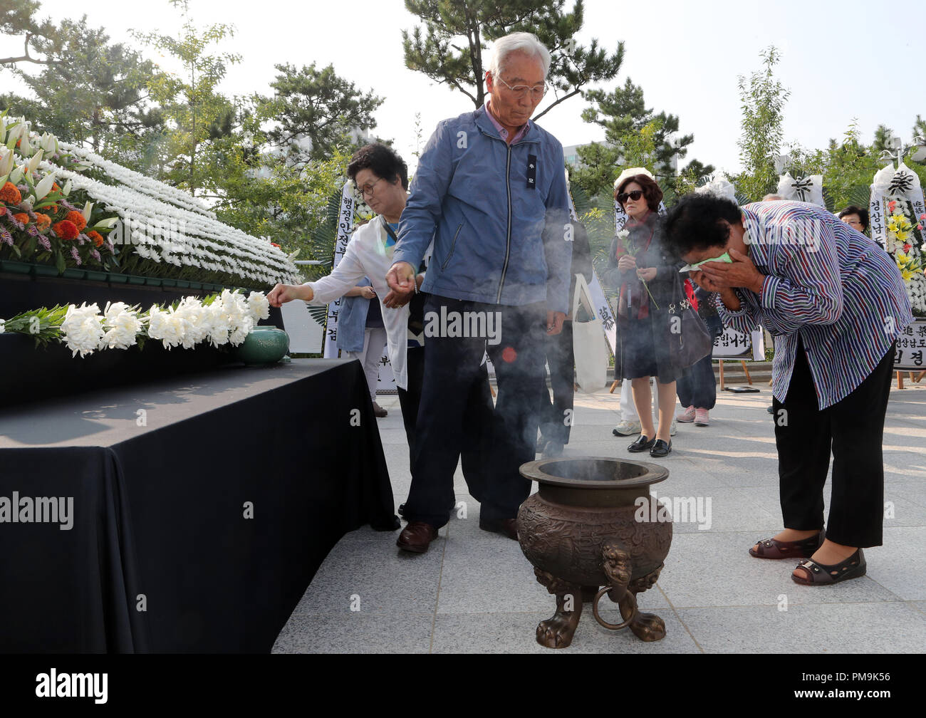18th Sep, 2018. Joint memorial for forced laborers from Japanese ...