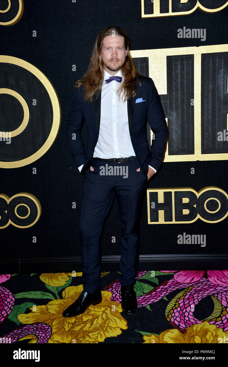Los Angeles, USA.. September 17, 2018: Scott Deckert at The HBO Emmy ...