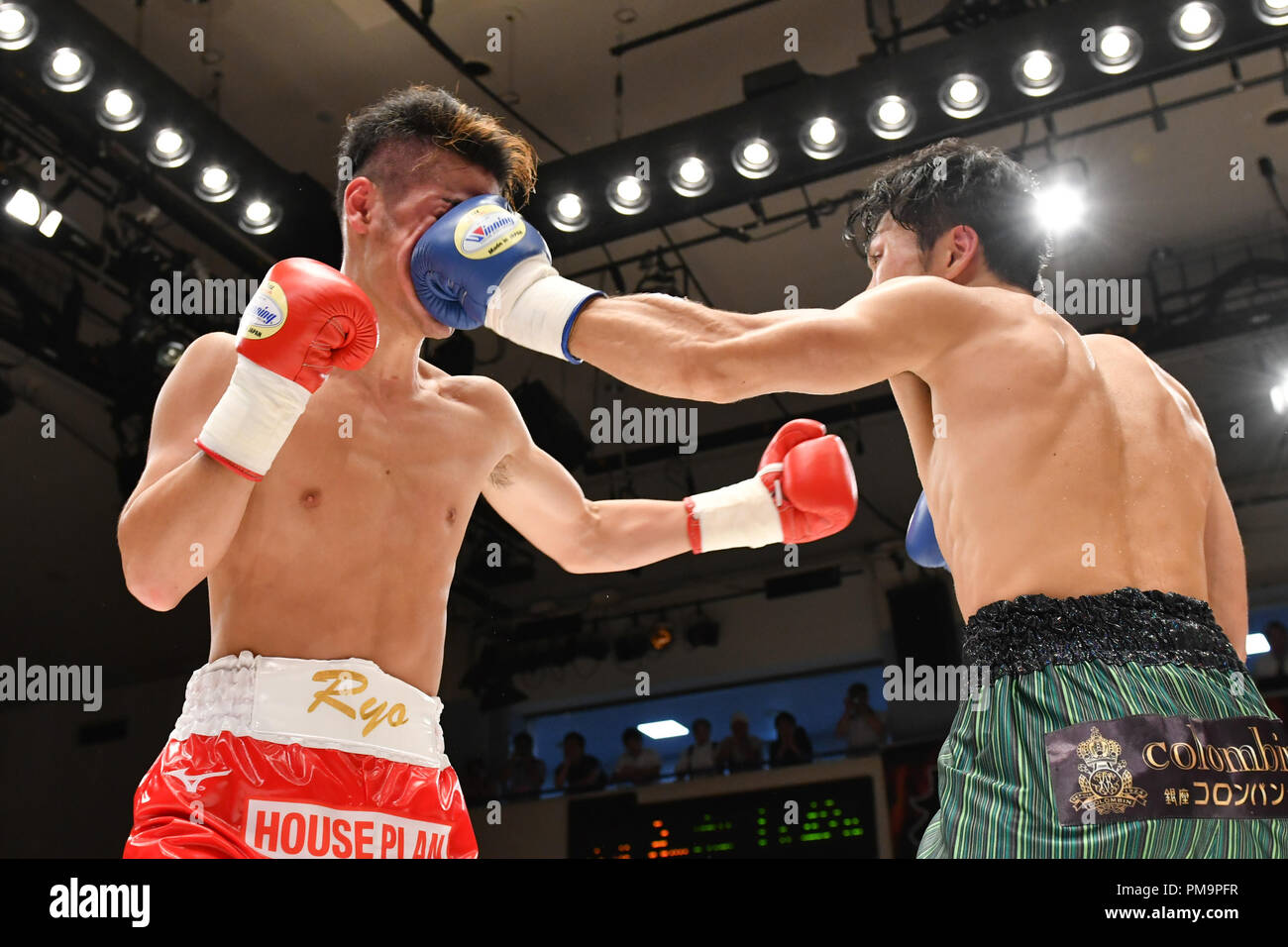 (L-R) Ryo Matsumoto, Ryo Sagawa (JPN), SEPTEMBER 11, 2018 - Boxing ...