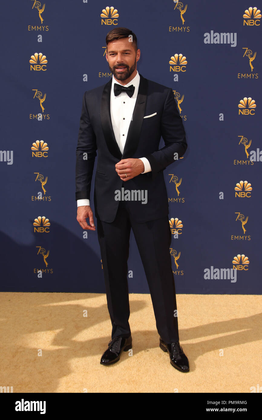 LOS ANGELES, CA - SEPTEMBER 17: Ricky Martin at the 70th Primetime Emmy ...
