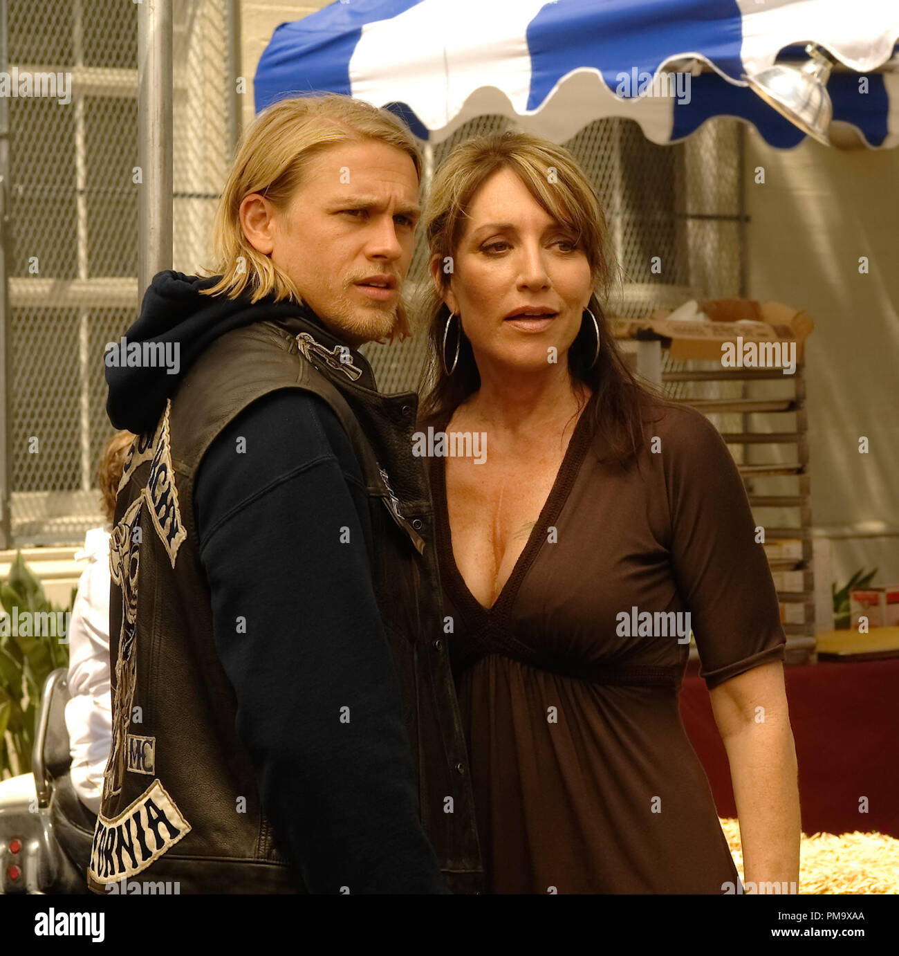 SONS OF ANARCHY:"Fun Town" L-R: Charlie Hunnam and Katey Sagal. Photo Credit: Prashant Gupta ...